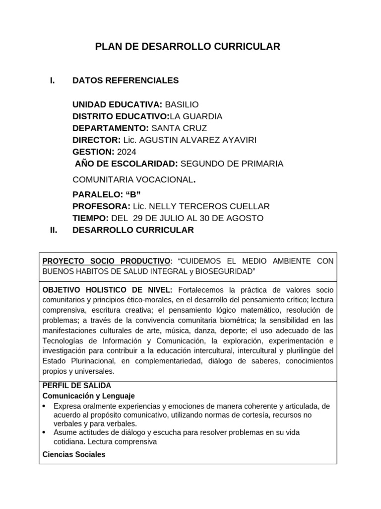 SEGUNDO PDCjulio-agost | PDF