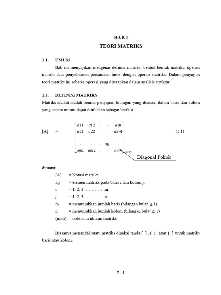Teori Matriks | PDF