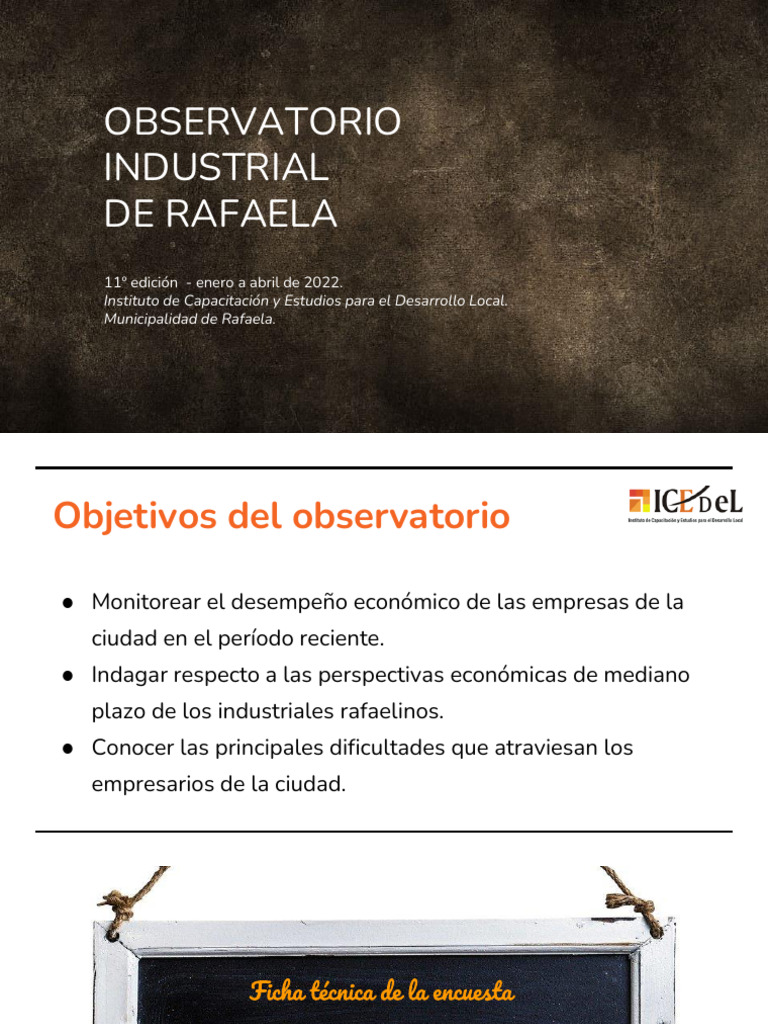 Observaotrio Industrial Rafaela 1 | PDF