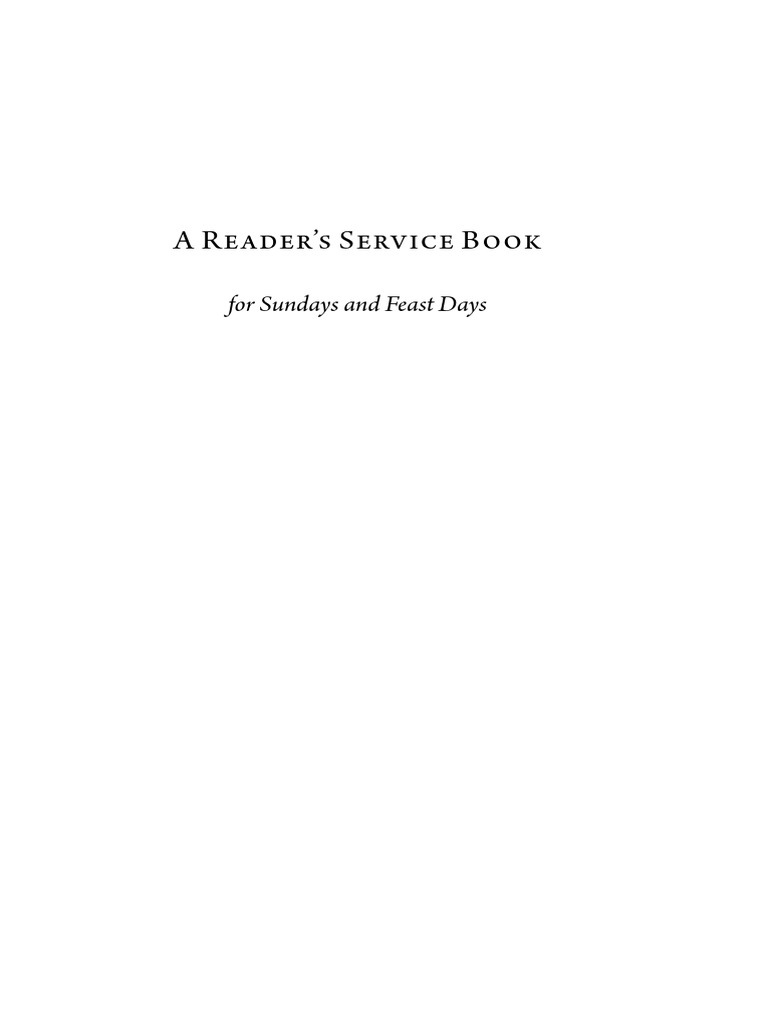 Reader Feast Services | PDF