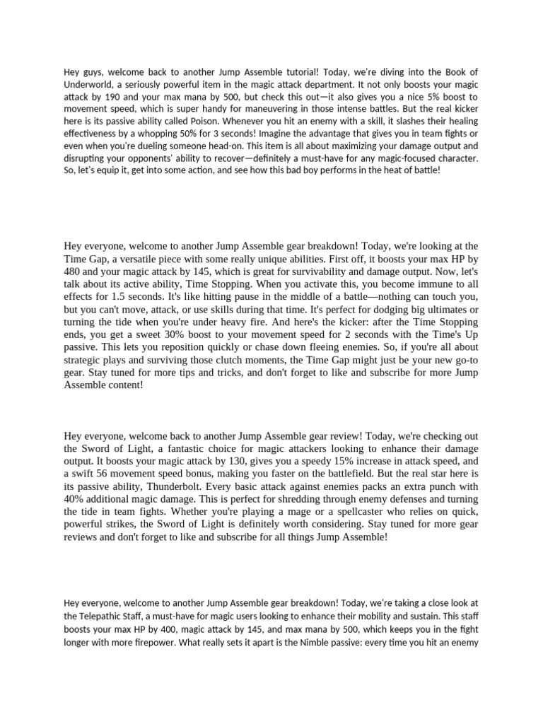 Mage Items | PDF
