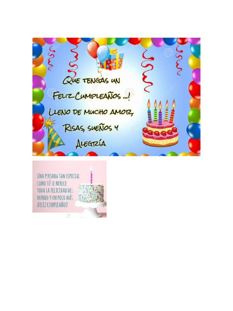 Taejetas Feliz Cumple | PDF