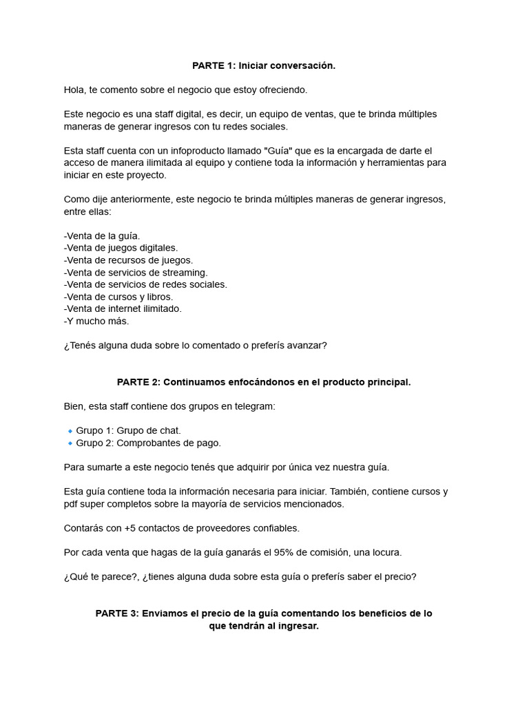 1 - Speech de Ventas | PDF