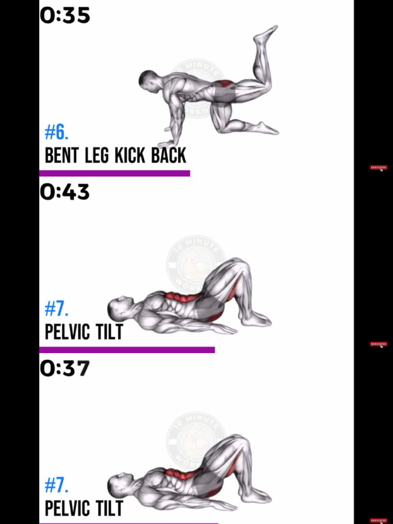 Rutina Ejercicios 7 - 8 - 9 | PDF