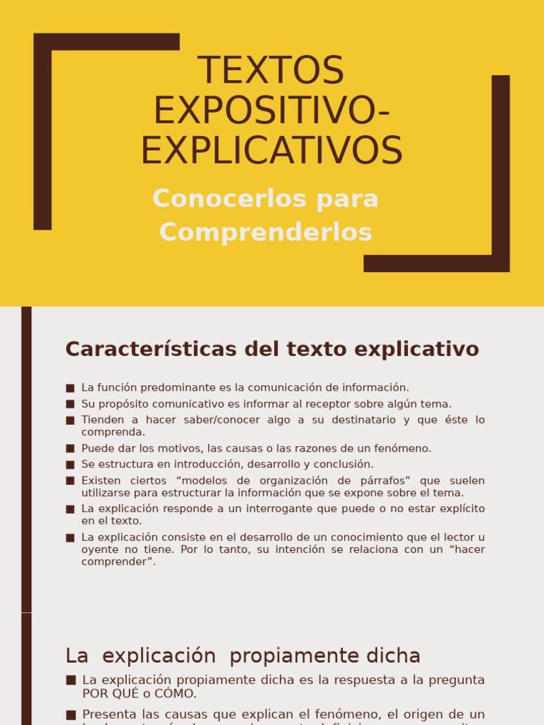 Textos Explicativos Expositivos y Comprensión | PDF