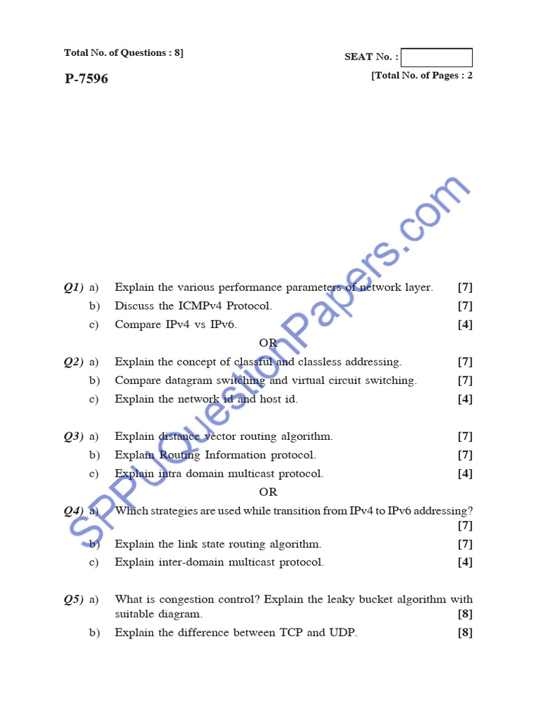 Network Layer Performance and Protocols | PDF | Internet Protocol Suite | I Pv6