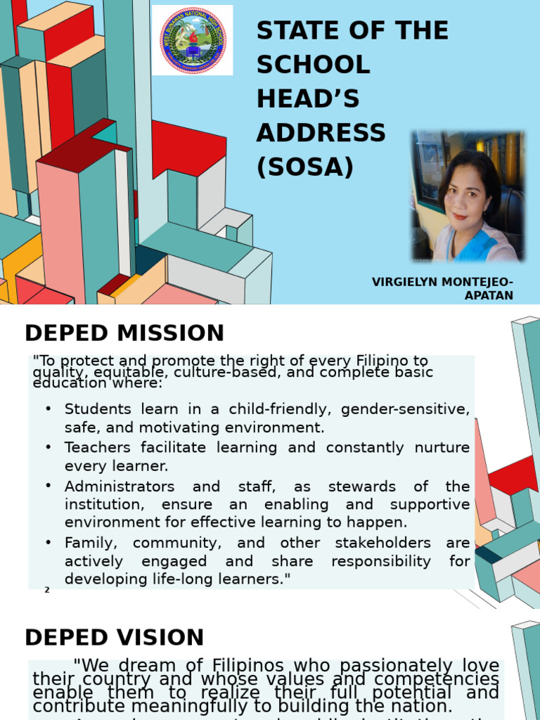 State of The School Head's Address | PDF