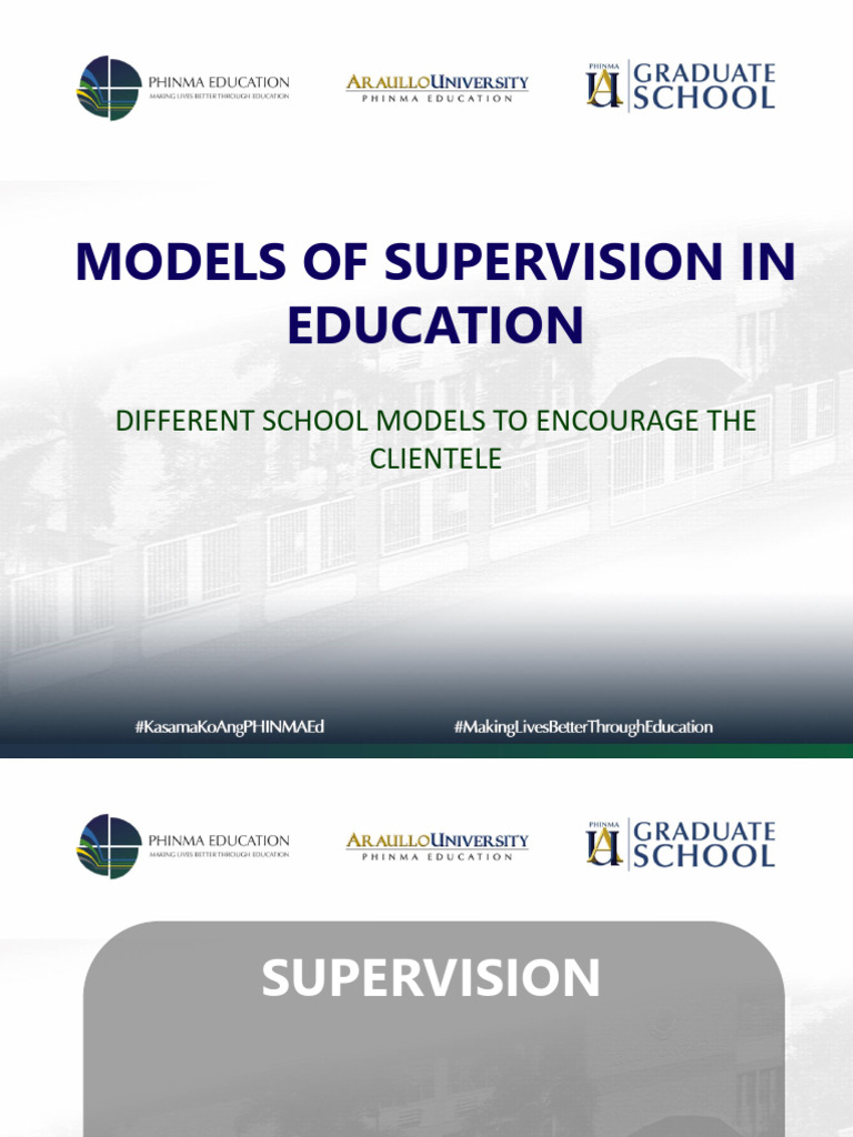 C07 Models of Supervision | PDF
