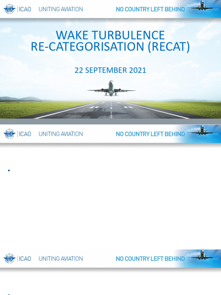 Introduction To RECAT - ICAO | PDF | Aircraft | Computers