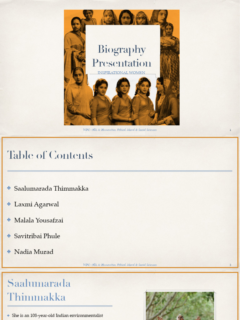 Biography Presentation | PDF