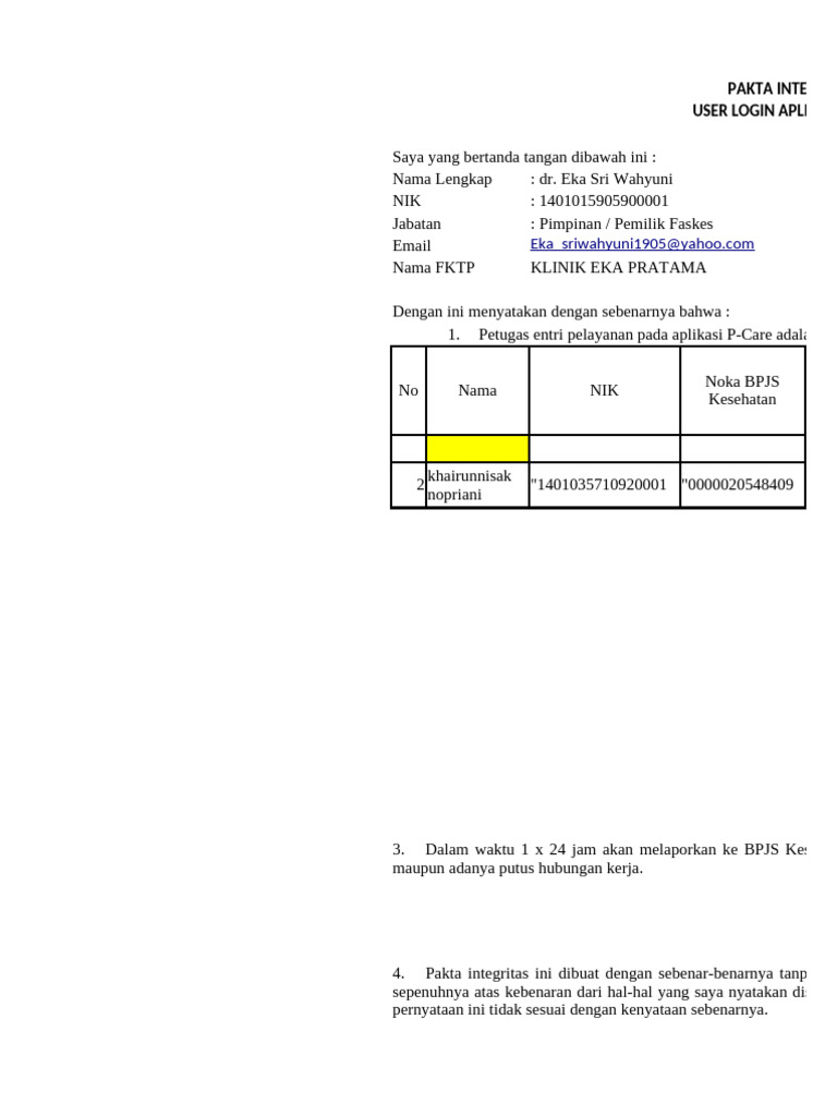 Fakta Integritas | PDF