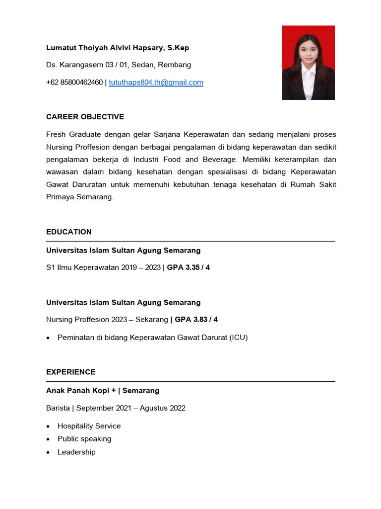 Copy-CV IJAZAH TRANSKRIP | PDF