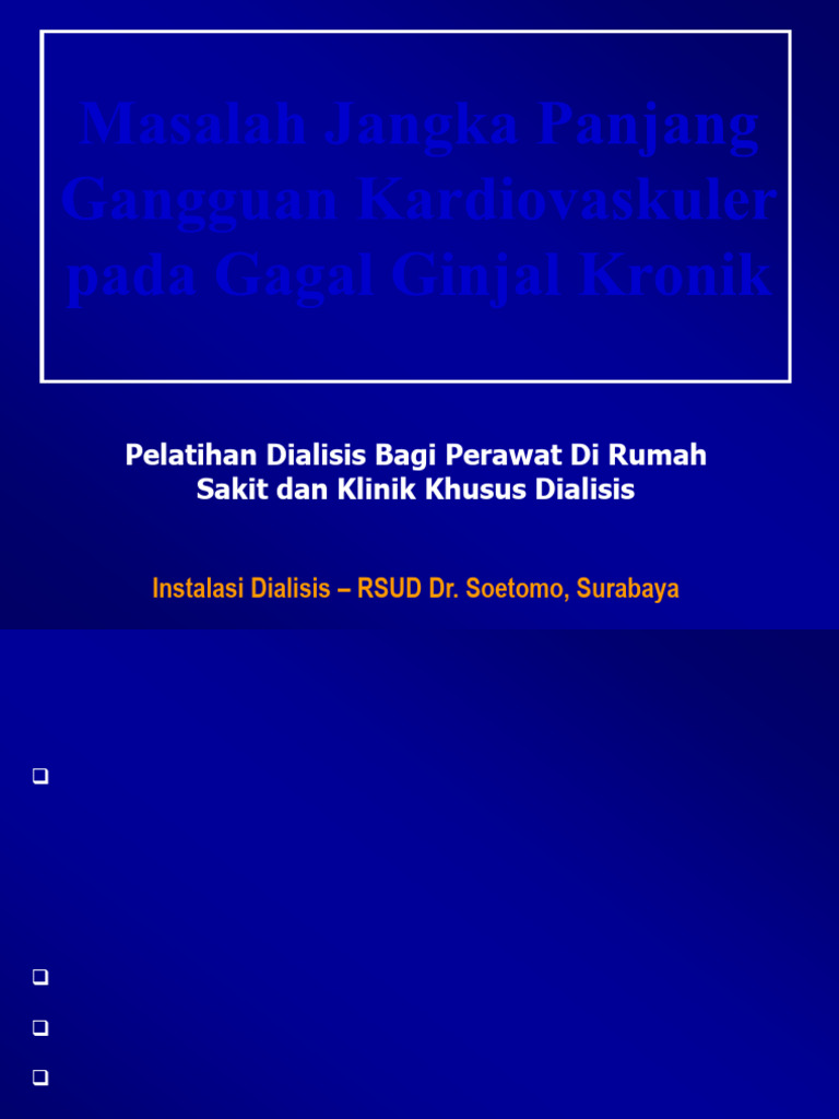(MI. 6) Masalah Jangka Panjang Gangguan Kardiovaskuler | PDF
