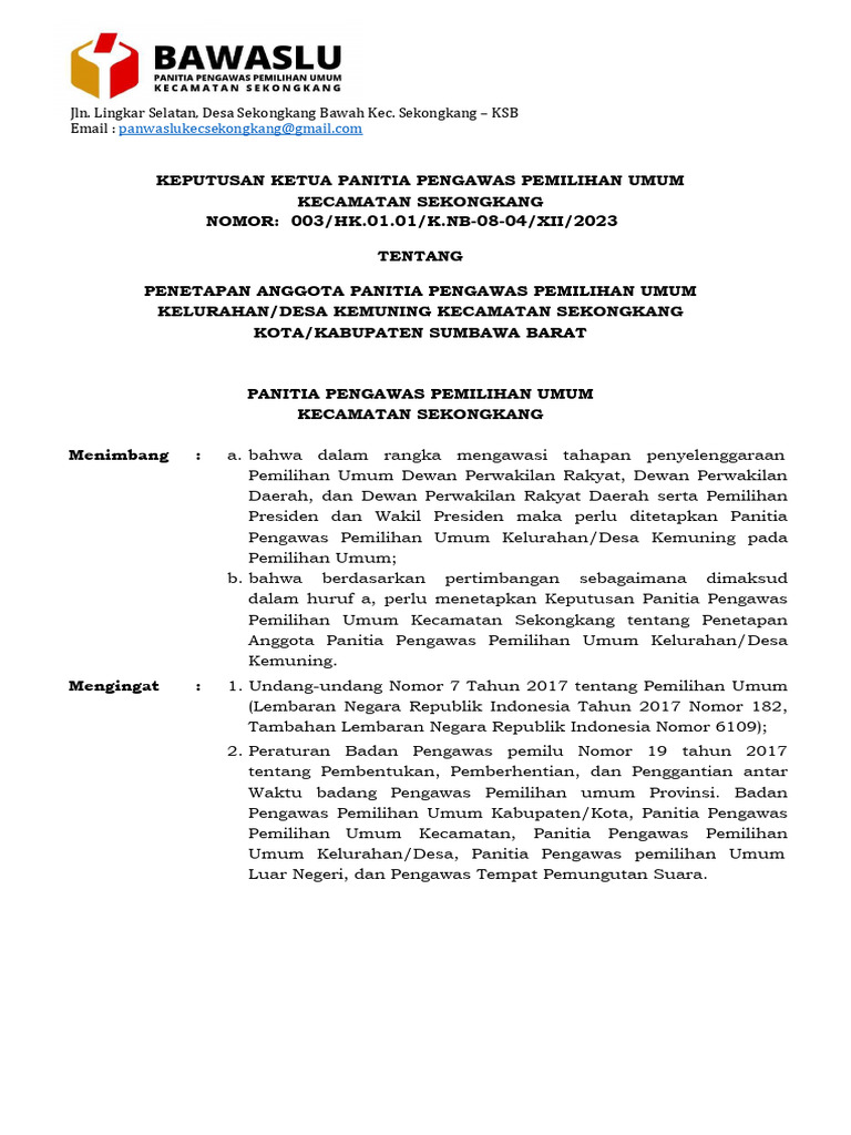 SK PKD Kemuning Paw | PDF