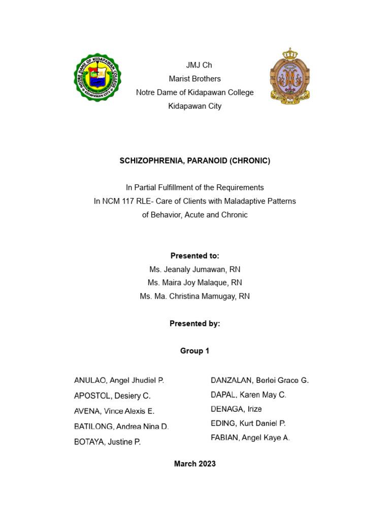 Psychiatric Rotation CS | PDF