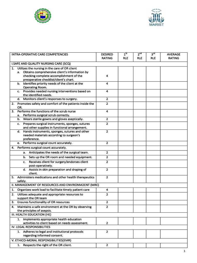 OR Evaluation Form SCRUB For PRC Case | PDF