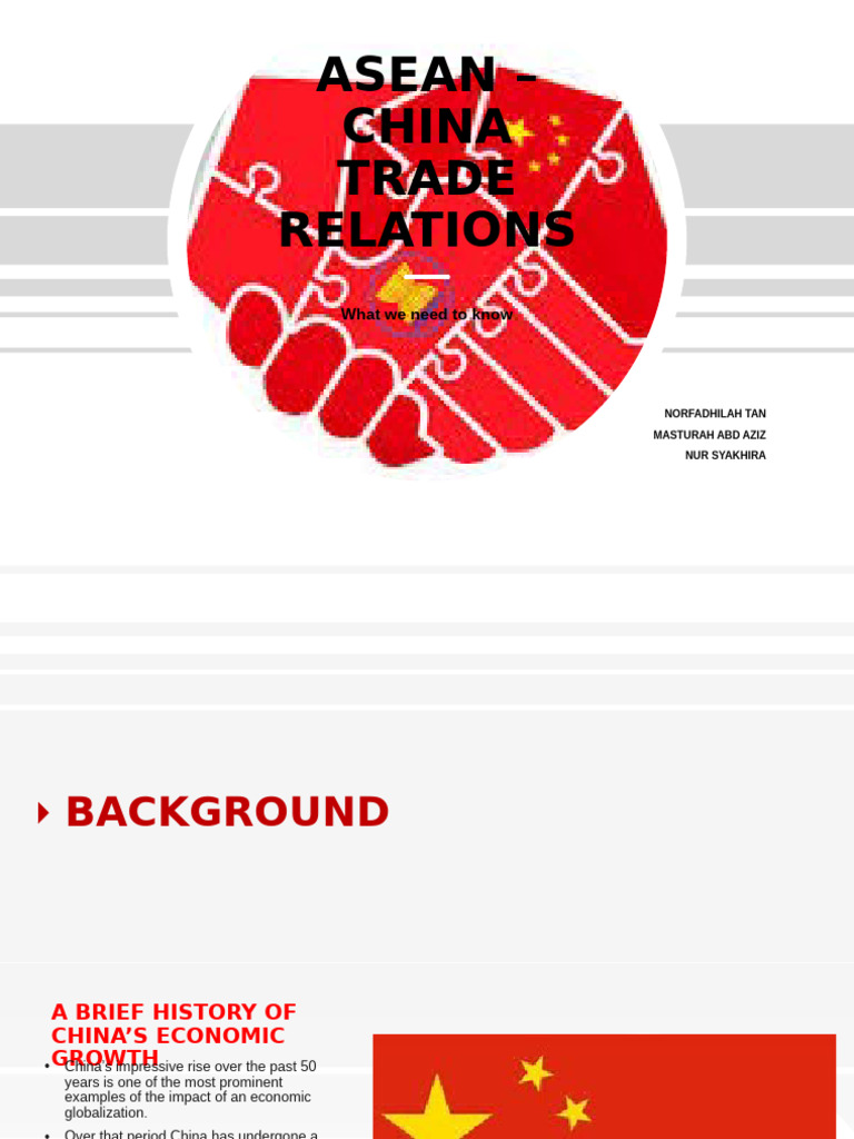 ASEAN China Trade Relations Final | PDF