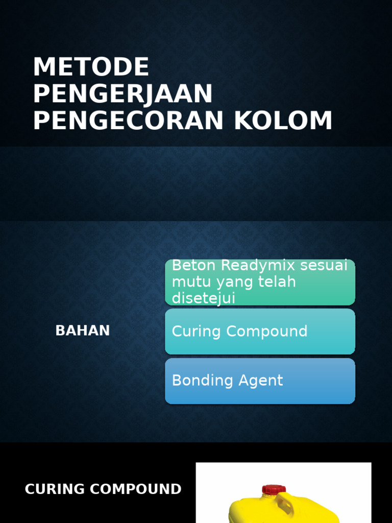 Metode Pengerjaan Pengecoran Kolom | PDF