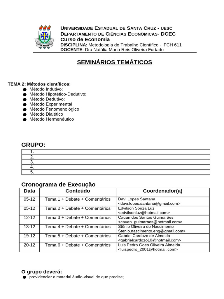 Tutorial e Barema para Todos Os Grupos | PDF