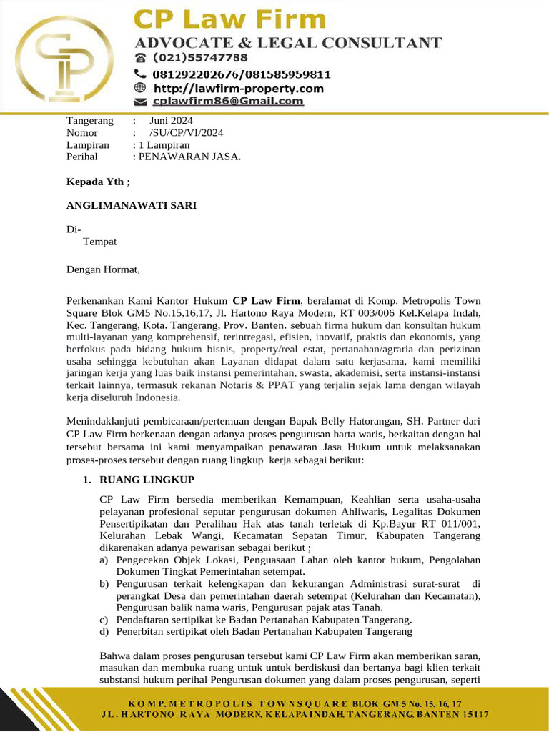 PROPOSAL PENAWARAN Kerja Sama | PDF