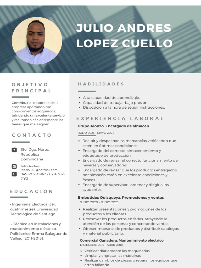 CV Julio Andres | PDF