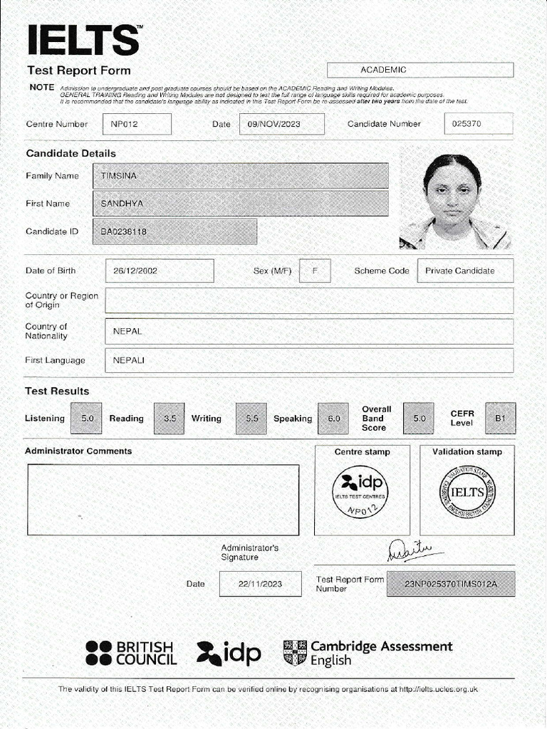 IELTS-Result 240528 124005-2 | PDF