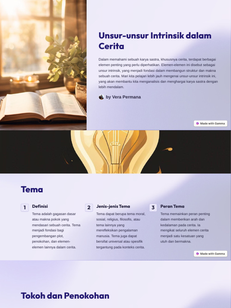 Unsur Unsur Intrinsik Dalam Cerita | PDF