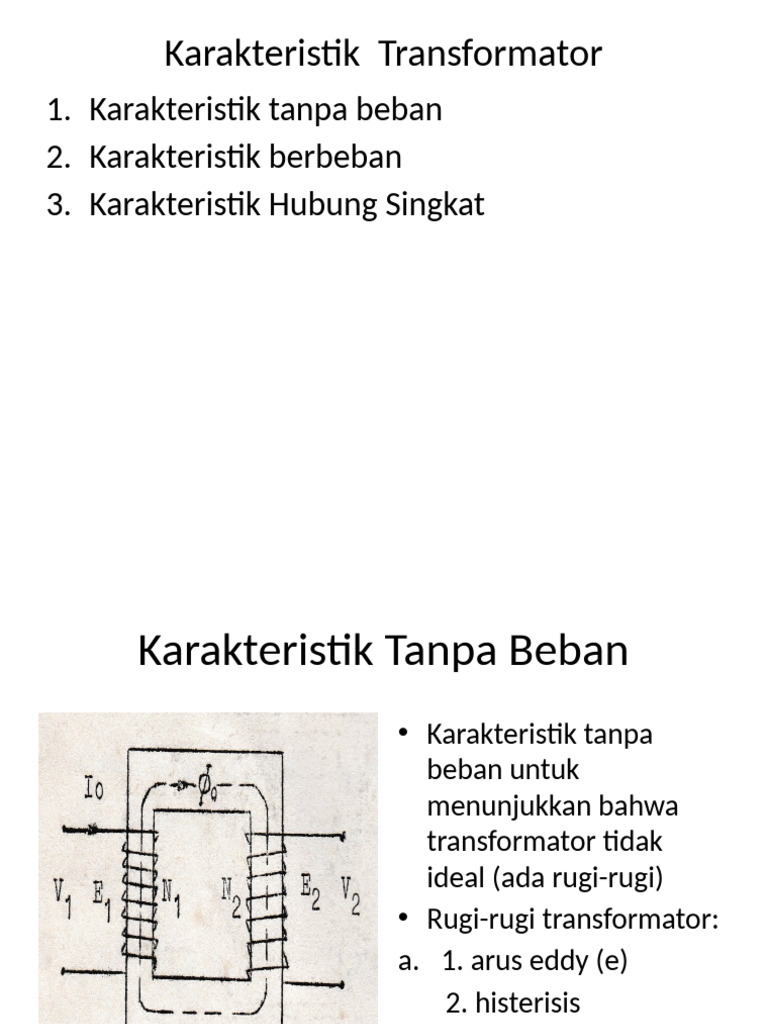 10-Karakteristik Transformator | PDF