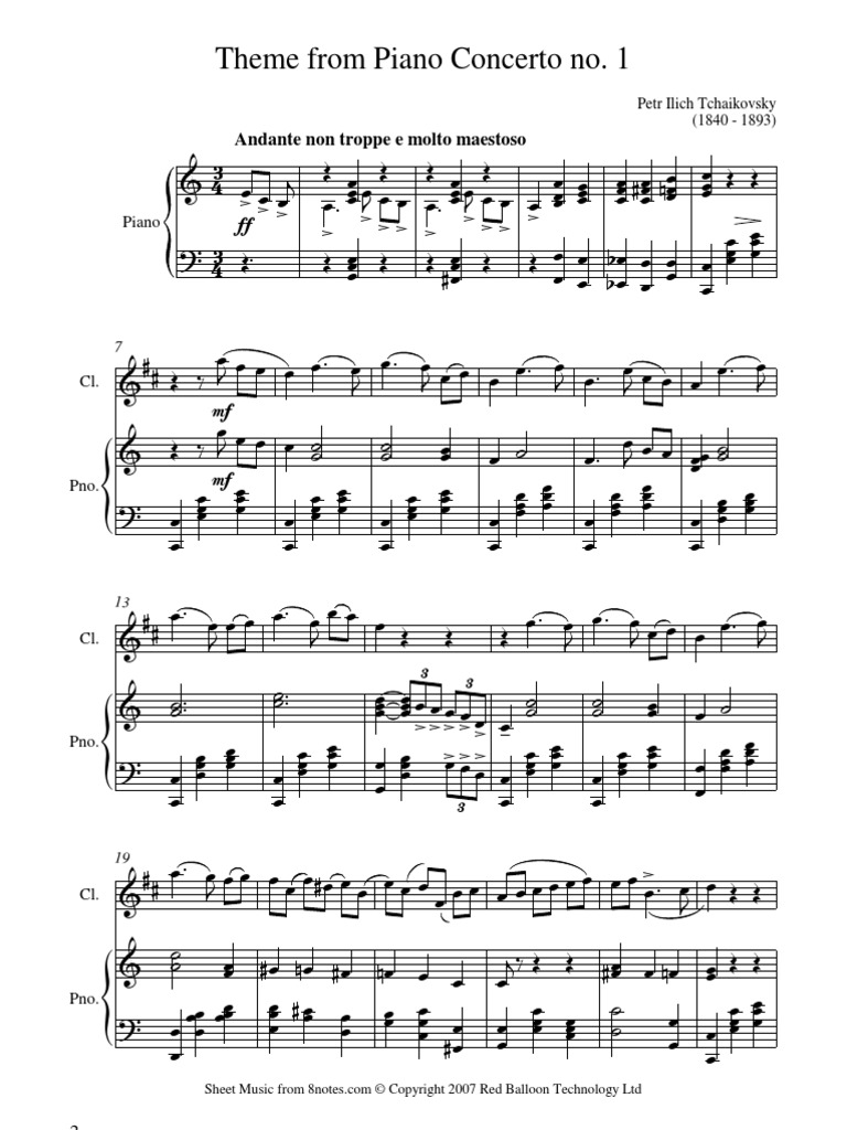 Tchaikovsky Piano Concerto 1 | Concerto | Classical Compositions