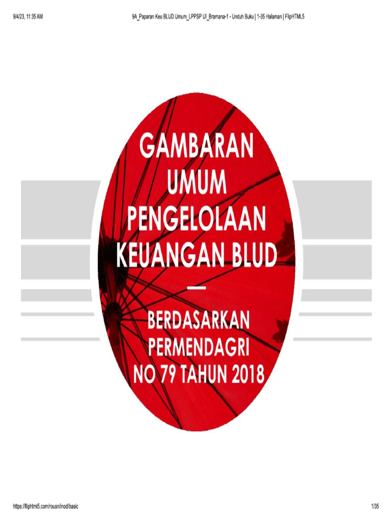 9A - Paparan Keu BLUD Gambaran Umum - LPPSP UI - Brama.. | PDF