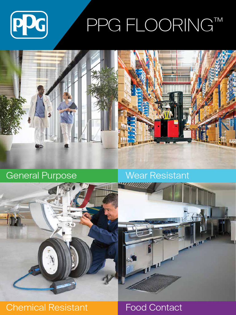 PPG PMC Flooring Brochure A4 Feb 2021 Ap en LR PDF | PDF | Epoxy | Flooring