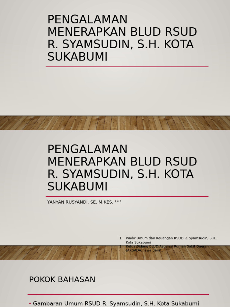 Pengalaman Menerapkan Blud Rsud R | PDF