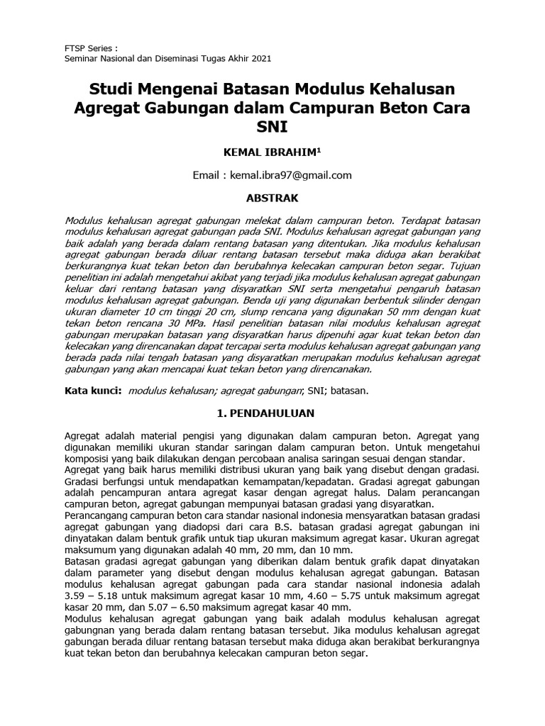 33.+KemalIbrahim 222015140 TeknikSipil+-+Kemal+Ibrahim | PDF