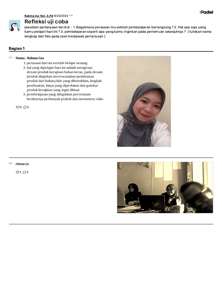 Refleksi Materi Uji Coba | PDF