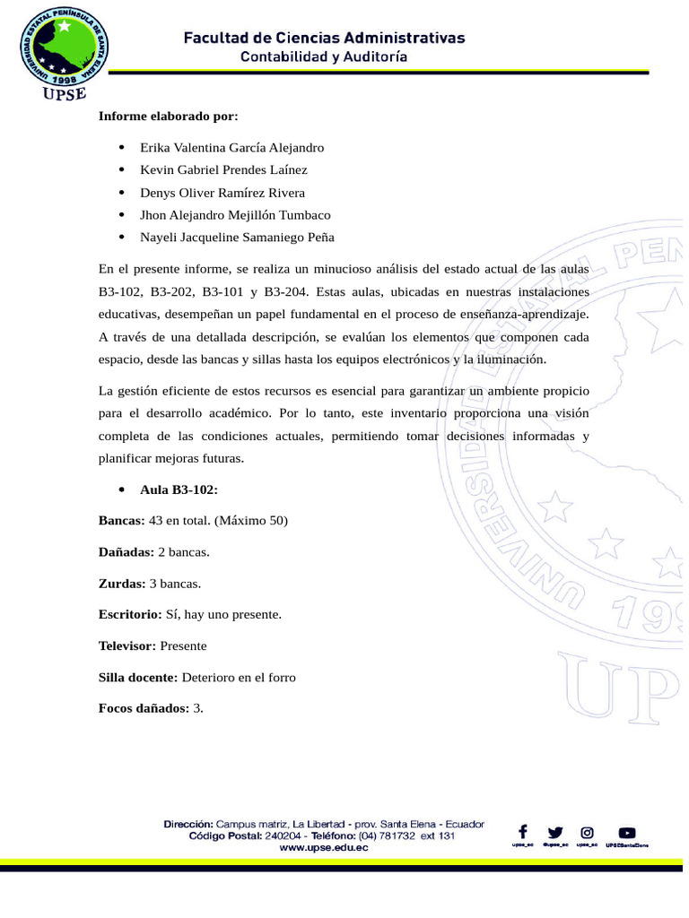 Informe de Inventario | PDF