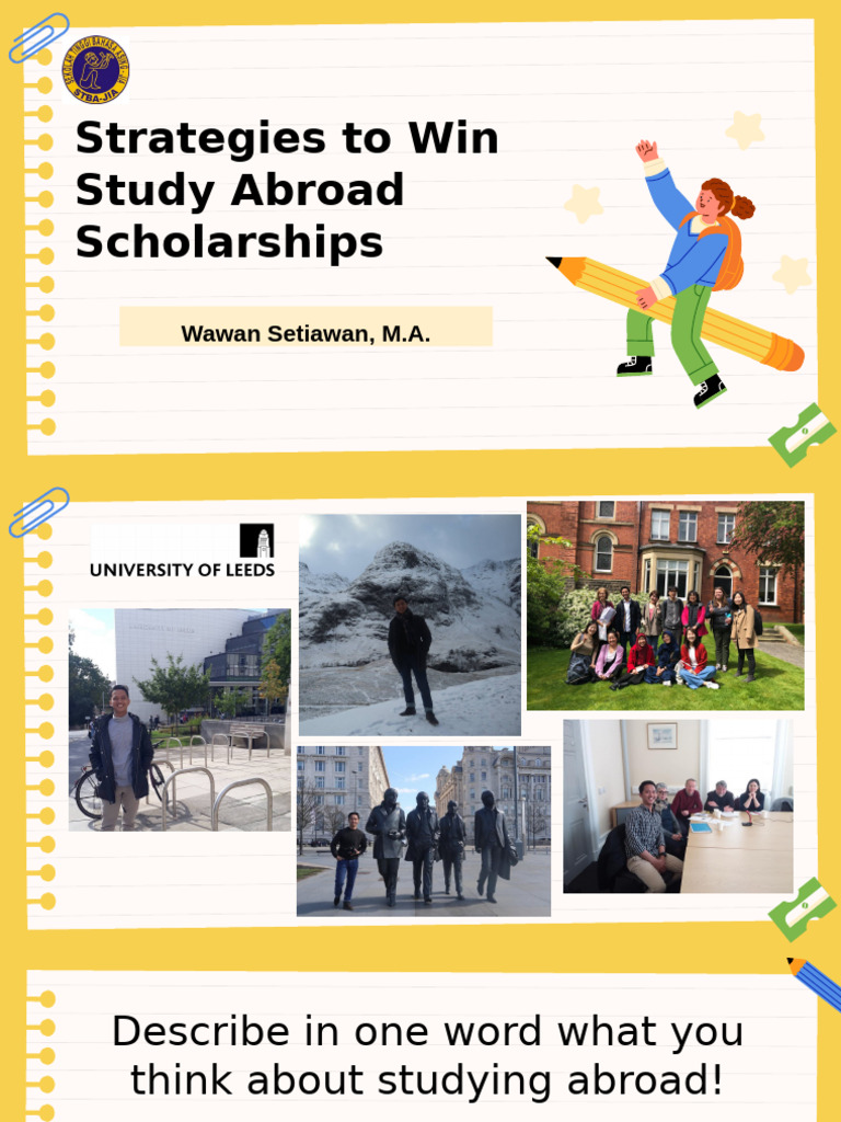 Strategies To Win Study Abroad Scholarships | PDF