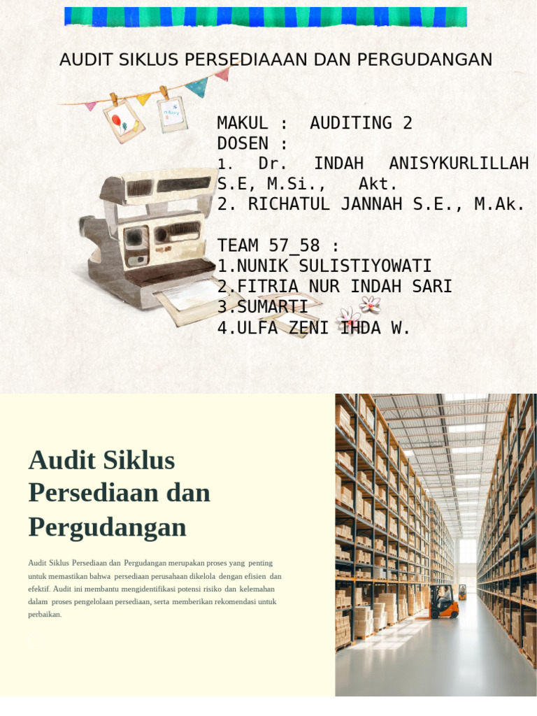 Audit Siklus Persediaan Dan Pergudangan | PDF