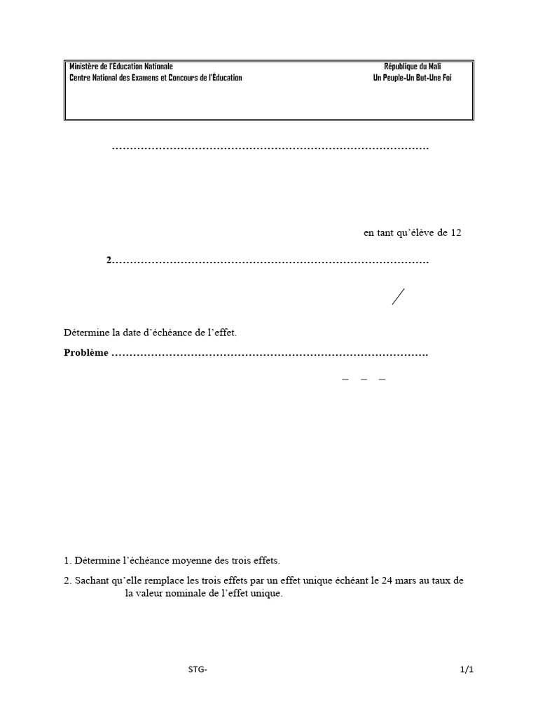 BK - Bac Math STG MF 2024 | PDF
