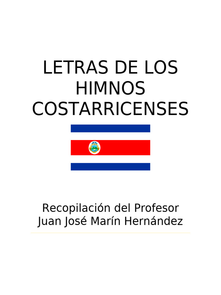 Letras Himnos CR | PDF