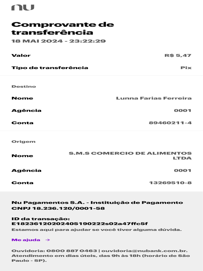 Comprovante 20240901T230901645960 | PDF