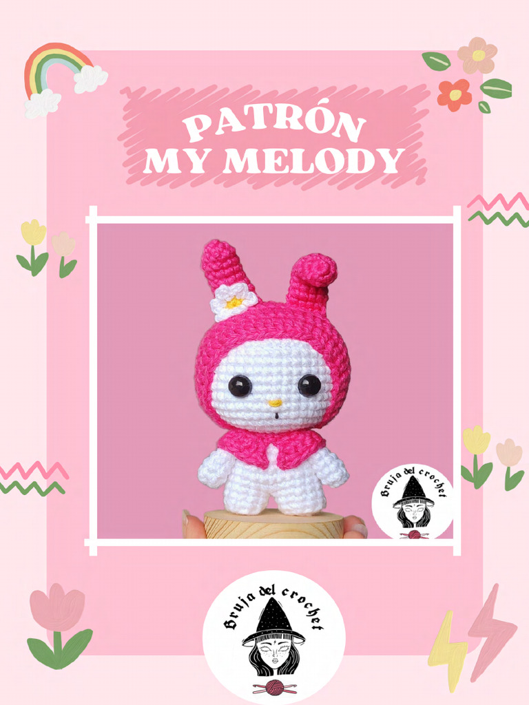 MY MELODY Pattern by Bruja Del Crochet Esp Ingl - PDF Versión 1 | PDF
