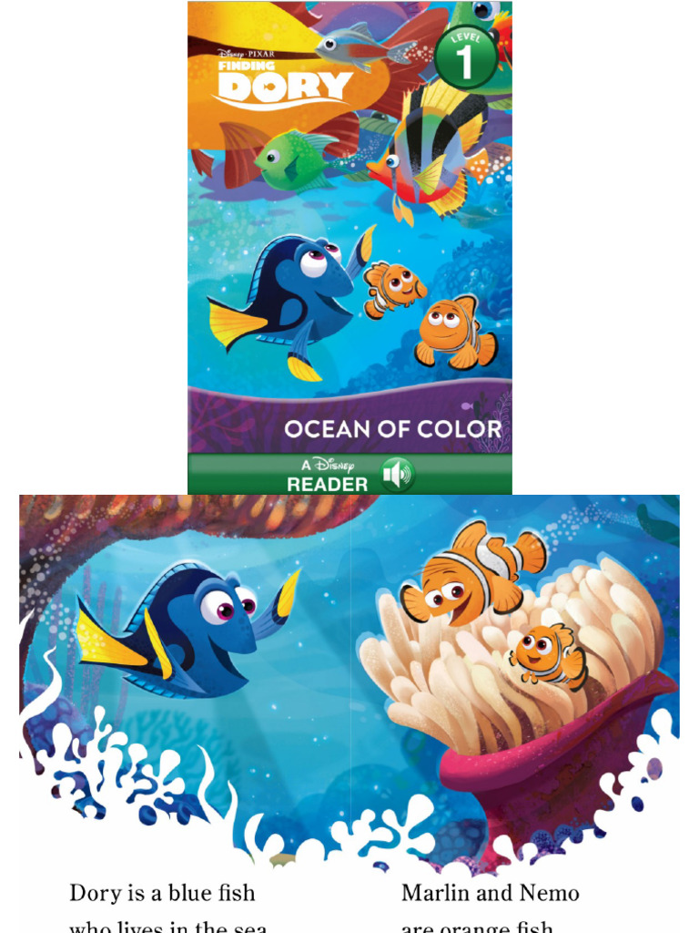 A Disney Reader - Level 1 - Finding Dory, Ocean of Color | PDF
