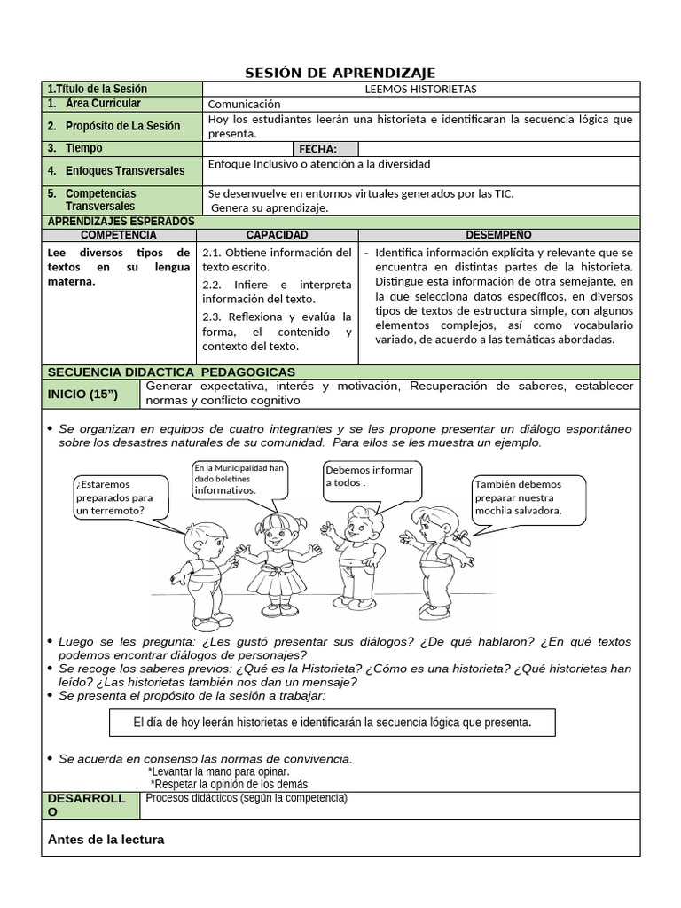 Sesion Leemos Historietas | PDF