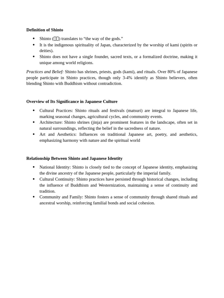 Shintoism Japanese Mythology | PDF