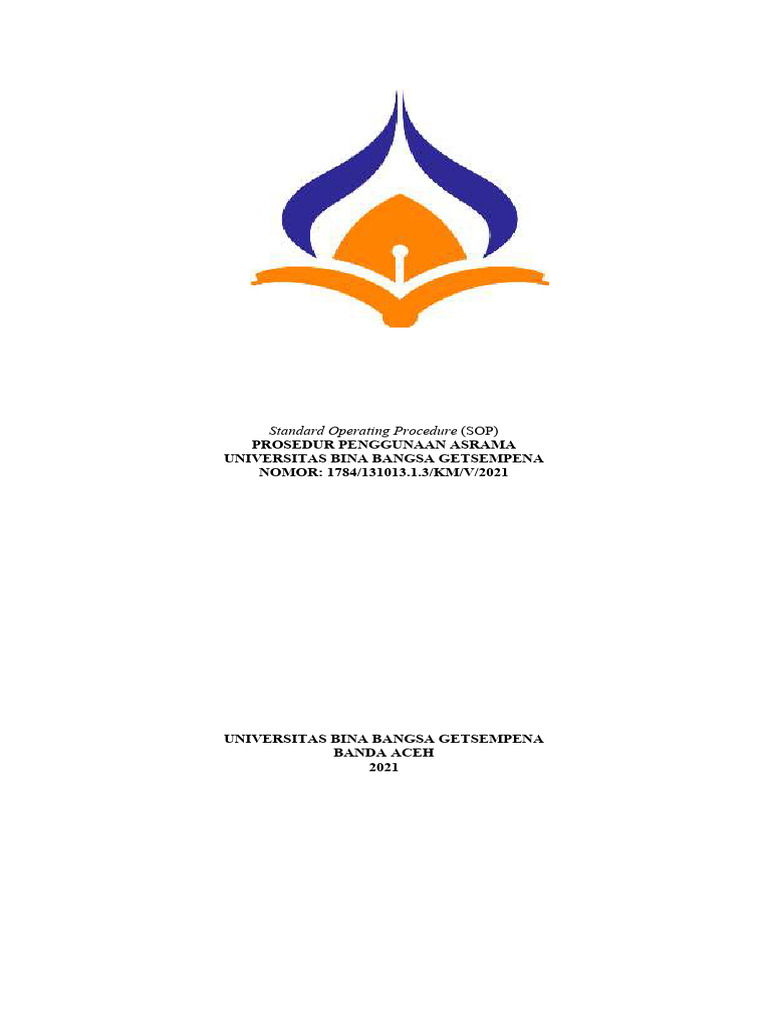 Sop Penggunaan Asrama... | PDF