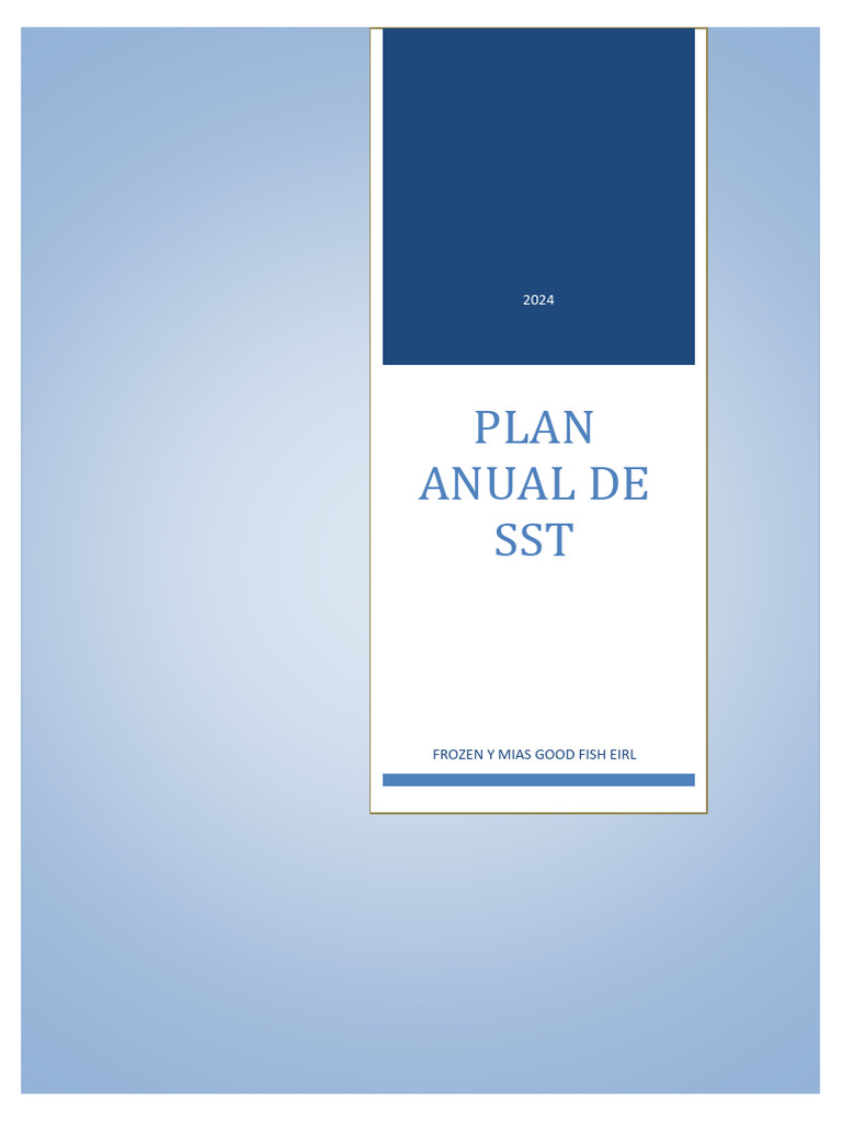 Dc-sst-03 Plan Anual de Seguridad y Salud en El Trabajo | PDF