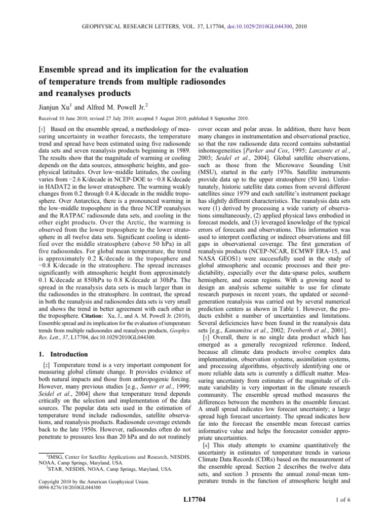 Xu Et Al-2010-Geophysical Research Letters | PDF