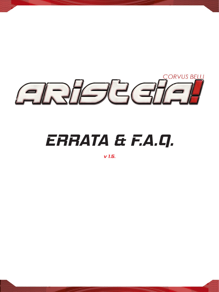 Aristeia Errata | PDF