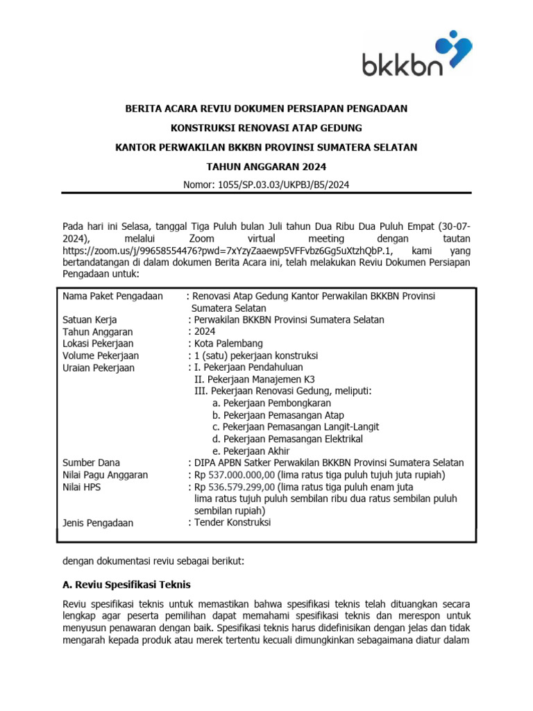 BA Reviu DPP Konstruksi Sumselsigned | PDF