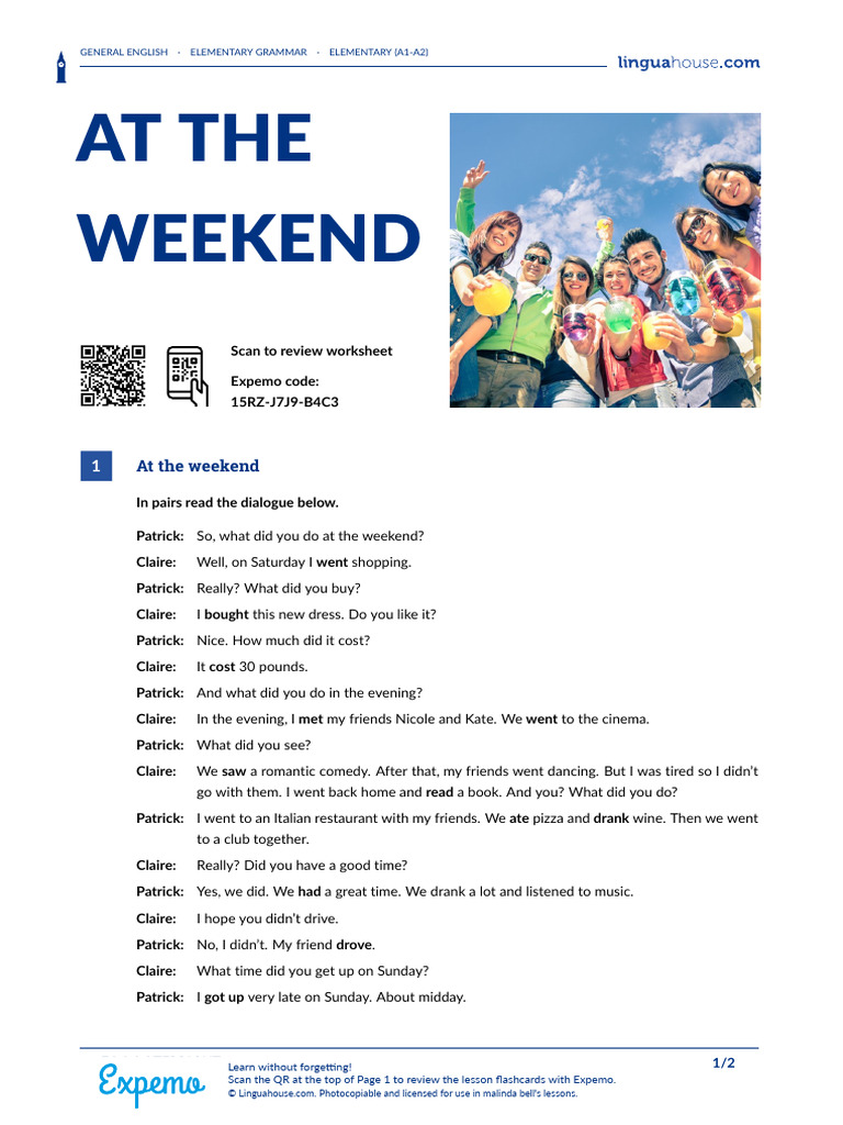 At The Weekend | PDF